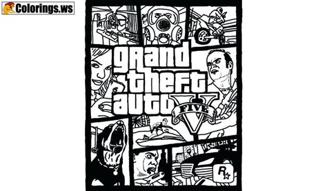Gta 5 Printable Coloring Pages