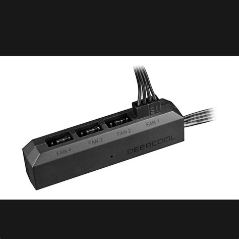 Deepcool Fan Hub CPU Cooler Case Chasis Cooling Fan Power Cable Splitter 1 To 4 Adapter