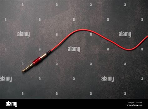 Red AUX Auxiliary Cable With Jack Male To Male Cable For Stereo Input