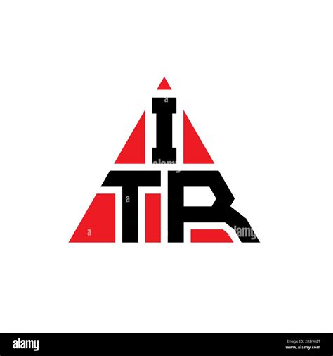 ITR Triangle Letter Logo Design With Triangle Shape ITR Triangle Logo Design Monogram ITR