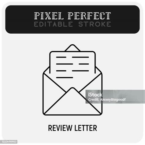전자 메일 씬 아이콘 편지가 있는 봉투를 엽니다 픽셀 완벽 편집 가능한 스트로크 온라인 메시지 프로모션 피드백 벡터 그림입니다 편지 문서에 대한 스톡 벡터 아트 및 기타