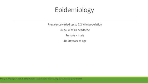 Medication Overuse Headache Ppt