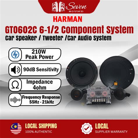 Harman 6 12 Two Way Car Audio Loudspeaker Component System Set Gto602c Harman 6 12 Two Way Car Audio Loudspeaker Component System Set Gto602c