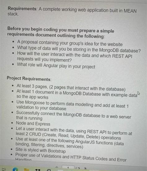 Solved Create A Web Application Using Mean Stack Mongodb