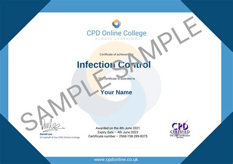 Infection Control Online Course Cpd Approved Training