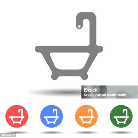 Logo Vektor Ikon Bak Mandi Ilustrasi Stok Unduh Gambar Sekarang Air Bak Mandi