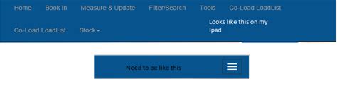 Html Bootstrap Collapse Nav Bar Doesnt Collapse On Tablet Devices Stack Overflow