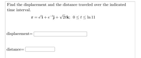 Answered Find The Displacement And The Distance… Bartleby