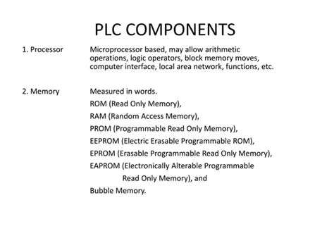 Plc Programming Working Specifications Of Plc Pdf Operating
