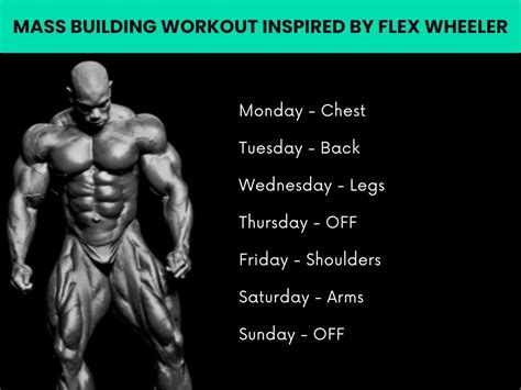4 Week Workout Routine Inspired By Flex Wheeler Download Pdf