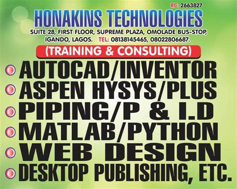 Autocad Aspen Hysys Apen Plus Matlab Inventor ANSYS And Other Softwares Certification And