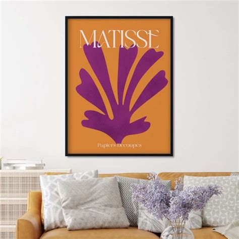 Różowo-pomarańczowy nowoczesny plakat - Matisse Orange