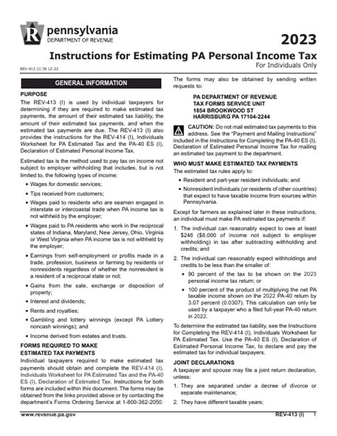 2023 Form Pa 40 Es Printable Forms Free Online