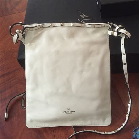 Valentino Bags Valentino White Leather Cross Body Bag Poshmark