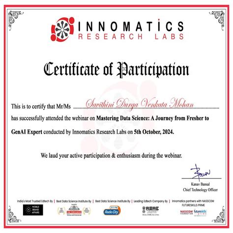 Savithini Durga Venkata Mohan On Linkedin Datascience Ai Generativeai Datasciencejourney