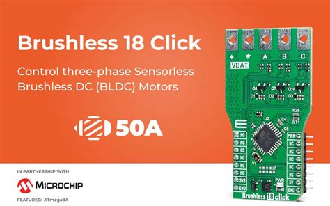 Brushless 18 Click Designed For Control Of Three Phase Brushless Dc Bldc Motors
