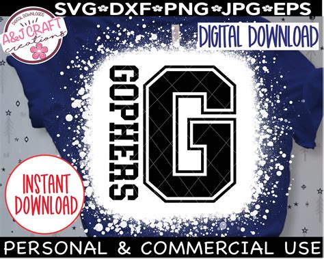Gophers Svg School Spirit Svg Gopher Gophers Football Svg Etsy