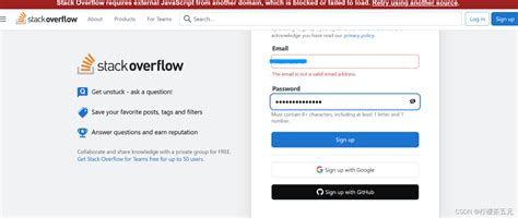 出现文字：stack Overflow Requires Cookies For Authentication Are Your Browser Cookies Enabled For