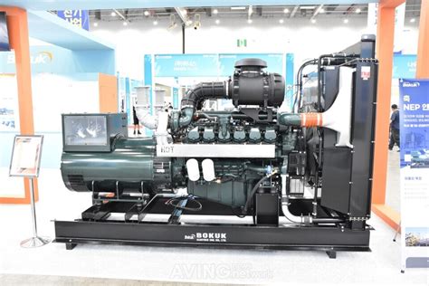 보국전기공업 2023 대한민국 전기산업엑스포 참가 직접분사 연료 시스템의 산업용 현대 두산 디젤발전기세트 출품