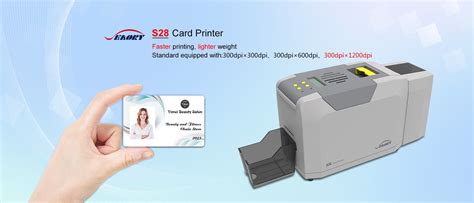 S28 Desktop 300 Dpi X 300 Dpi Dual Sided Card Printer Id Card Printer