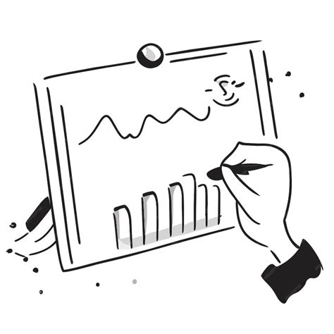 Analytics Chart Vector Illustration Doodle Line Art Premium Ai Generated Vector