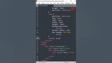 Solar System Html Css Youtube