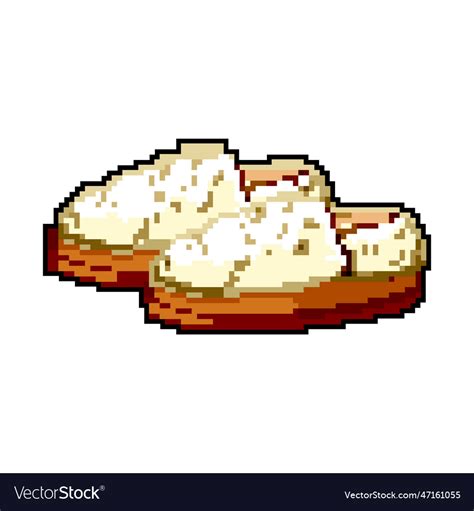 Feet Woman Slippers Game Pixel Art Royalty Free Vector Image