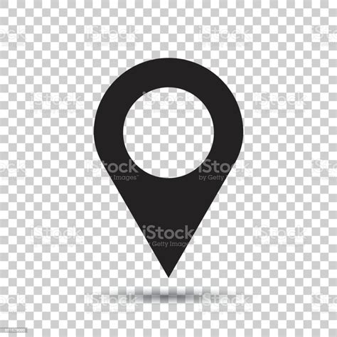 핀 아이콘 벡터입니다 위치는 고립 된 배경에 고립 된 평면 스타일에 로그인 합니다 네비게이션 지도 Gps 개념입니다 0명에 대한 스톡 벡터 아트 및 기타 이미지 Istock