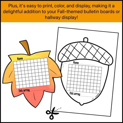 Fall Multiplication Arrays Craft Math Activities By Daydream Of Class
