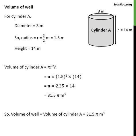 Question 4 A Well Of Diameter 3 M Is Dug 14 M Deep The Earth