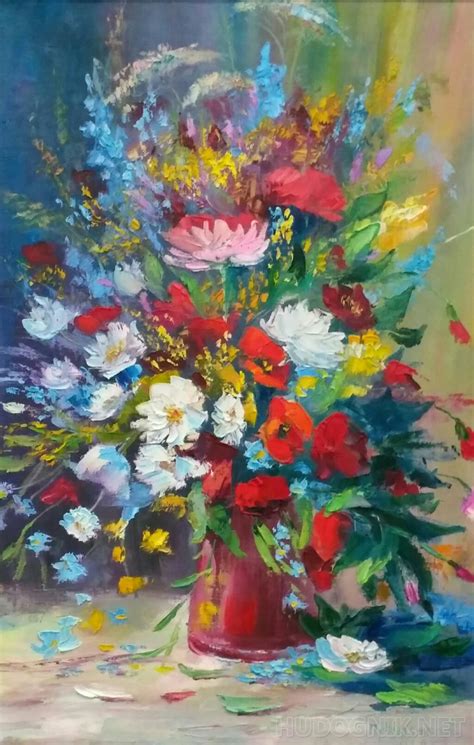 Картина Букет полевых цветов Размеры 50x70 Год 2015 Цена 13000 рублей Художник Применко