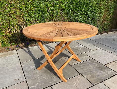 The Sunburst Table Solid Teak Aw Robinson