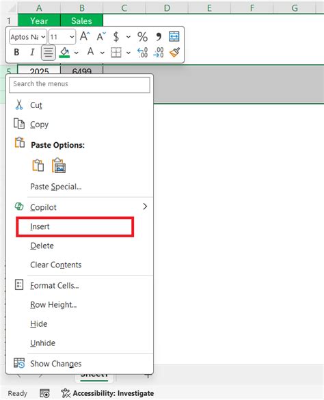 How To Insert A Row Fast In Excel Myexcelonline