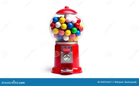 Carousel Gumball Machine Glass Gum Ball Dispenser Coin Bank Bubblegum Machines Generative Ai