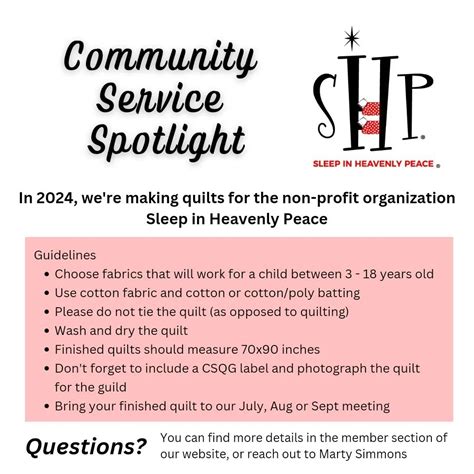 🔦 Community Service Clustered Spires Quilt Guild Facebook