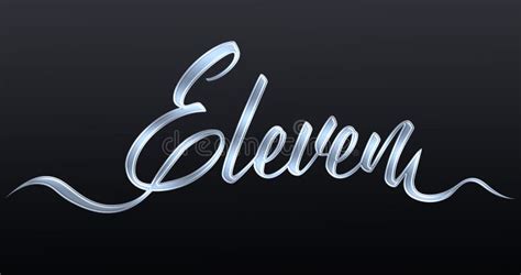 11 In Silver Words Stock Image Illustration Of Word 378816183