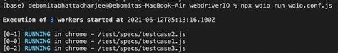 Webdriverio Running Tests In Parallel