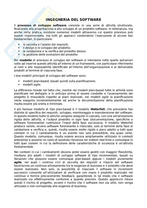 Ingegneria Del Software