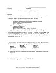 GEOL Week Lab Weathering Mass Wasting Pdf GEOL Winter Name Lab Period Lab
