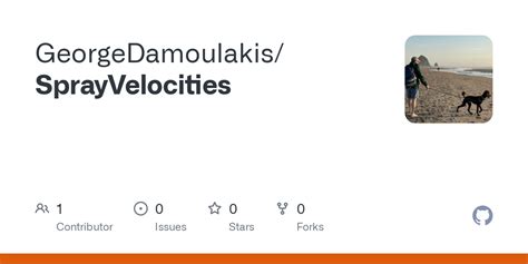 Github Georgedamoulakissprayvelocities