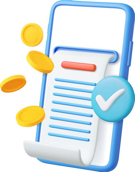 3d Bill Payment 38945346 Png