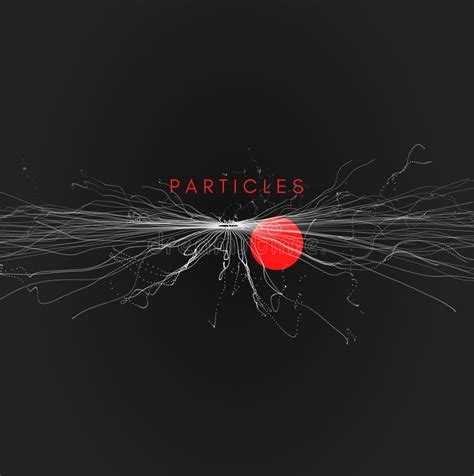 Point Explode Array With Dynamic Emitted Particles 3d Technology Style Abstract Background