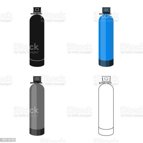 흰색 배경에 고립 된 만화 스타일에 물 필터 시스템 아이콘입니다 물 여과 시스템 기호 주식 벡터 일러스트 레이 션 0명에 대한 스톡 벡터 아트 및 기타 이미지 Istock