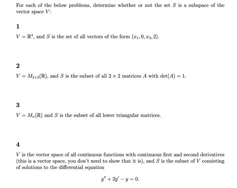Solved For Each Of The Below Problems Determine Whether Or Chegg Com