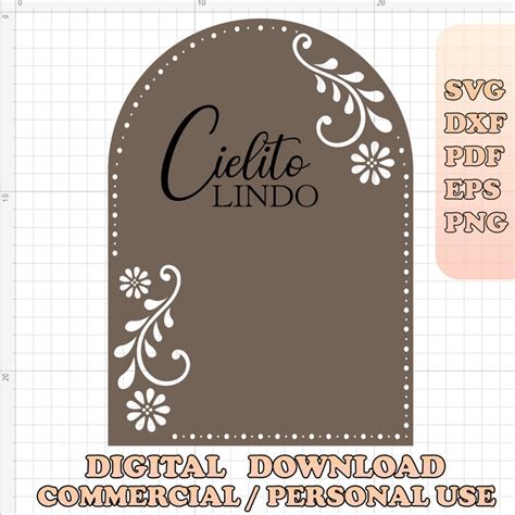 Cielito Lindo Stencil Etsy