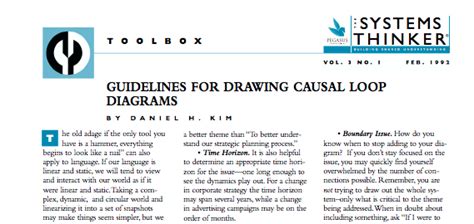 The Systems Thinker Guidelines For Drawing Causal Loop Diagrams The Systems Thinker