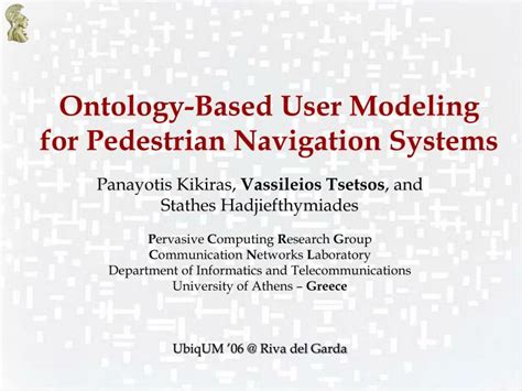 Ppt Ontology Based User Modeling For Pedestrian Navigation Systems Powerpoint Presentation