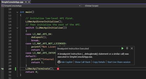 navisworks api resolving exceptions in linwcapiterminate when using nwcreate api aec devblog
