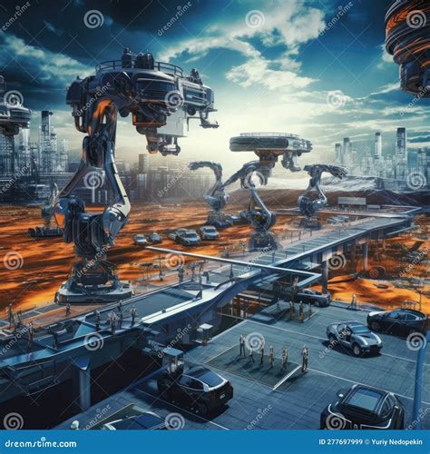 Latest Advancements In Autonomous Technology And Robotics Generative Ai Stock Illustration