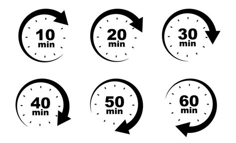 Stopwatch Timer Icon Set Countdown Timer Collection Stopwatch With